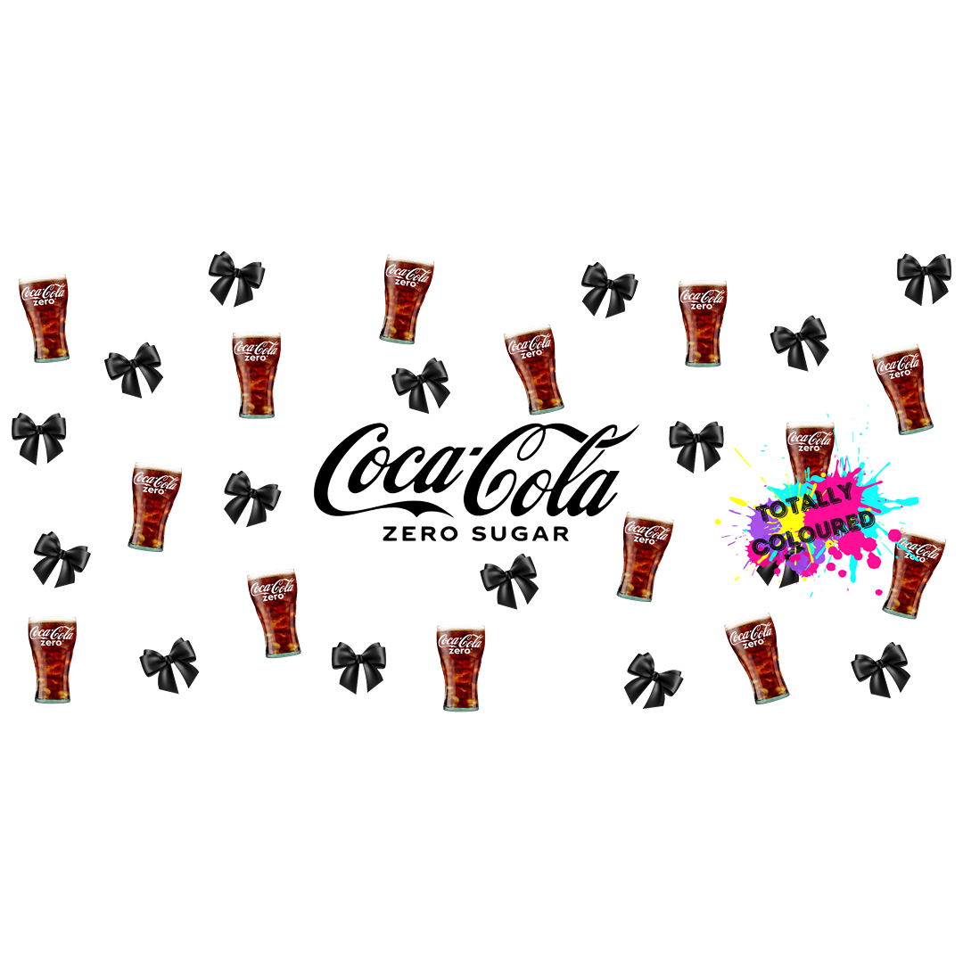 Coke Zero UV DTF wrap | Totally Coloured