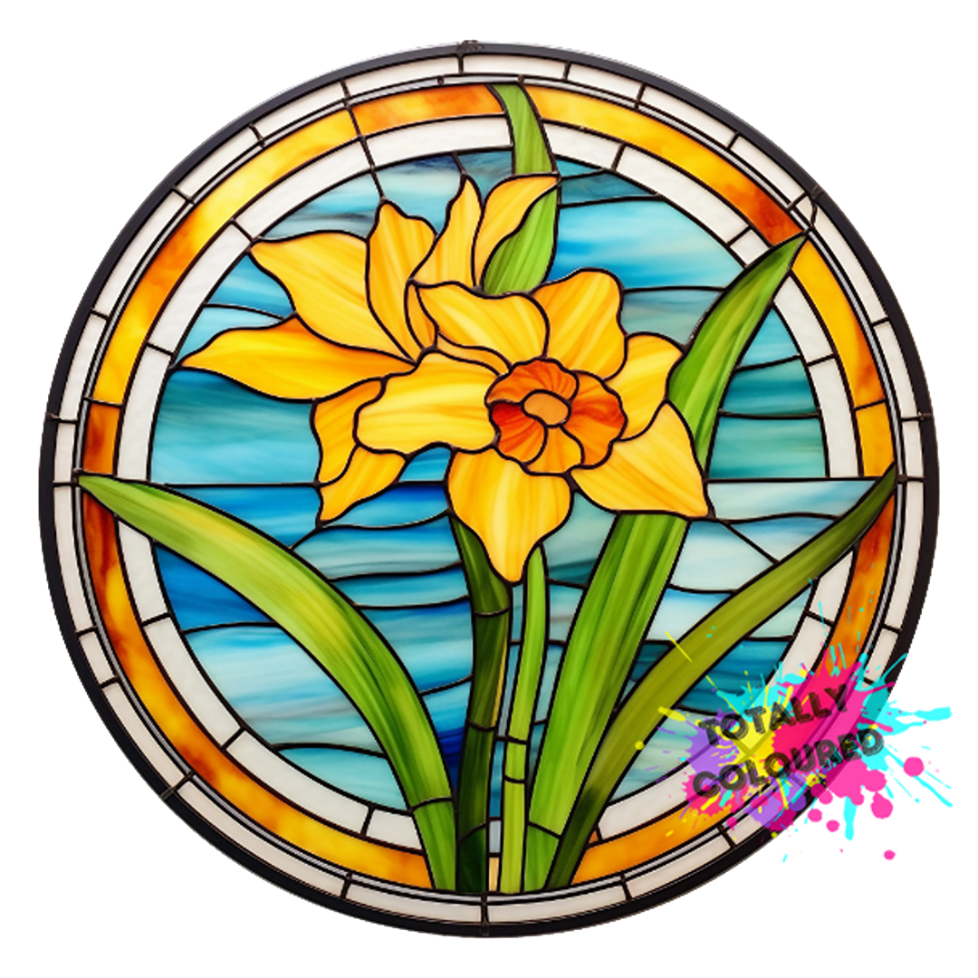 Yellow Daffodil decal | Totally Coloured