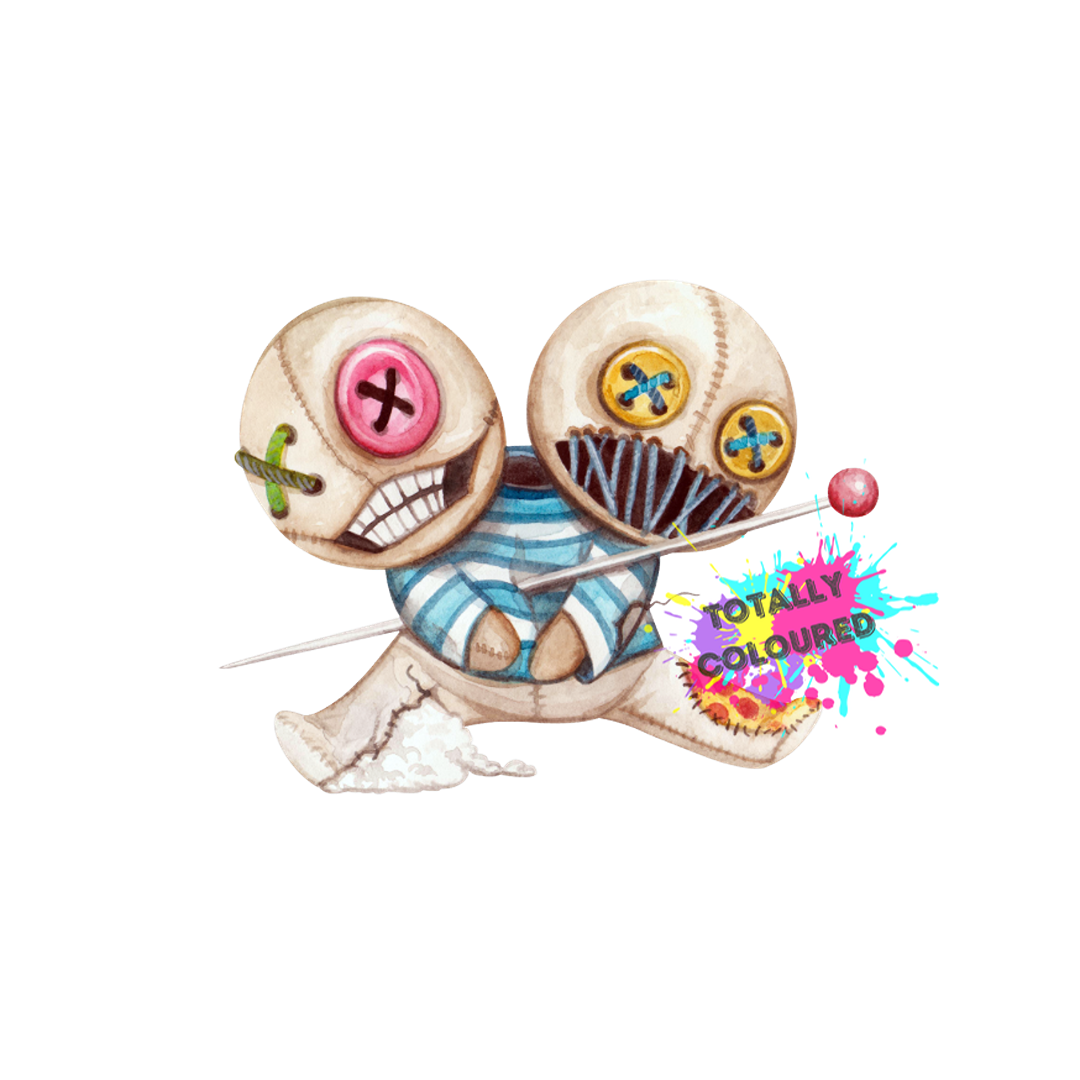 Voodoo doll twins | Totally Coloured