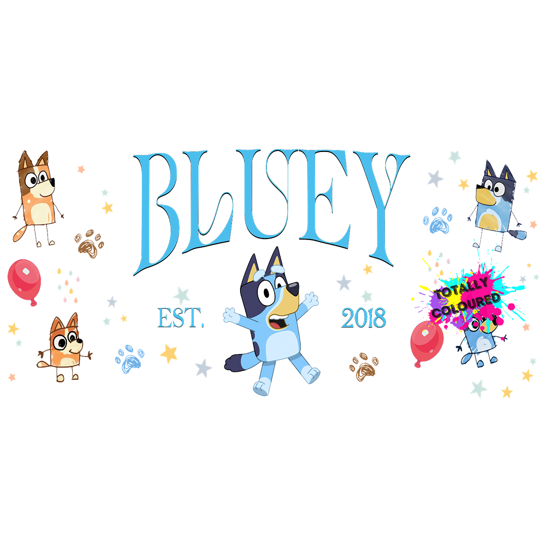 Bluey 2 UV DTF wrap | Totally Coloured