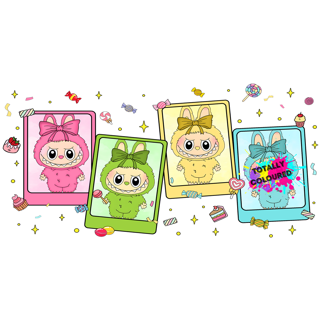Labubu Cards UV DTF wrap | Totally Coloured