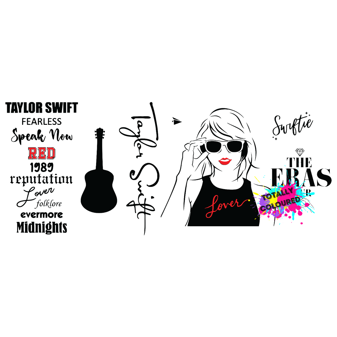 Taylor Swift Fearless UV DTF wrap | Totally Coloured Taylor Swift Fearless UV DTF wrap | Totally Coloured