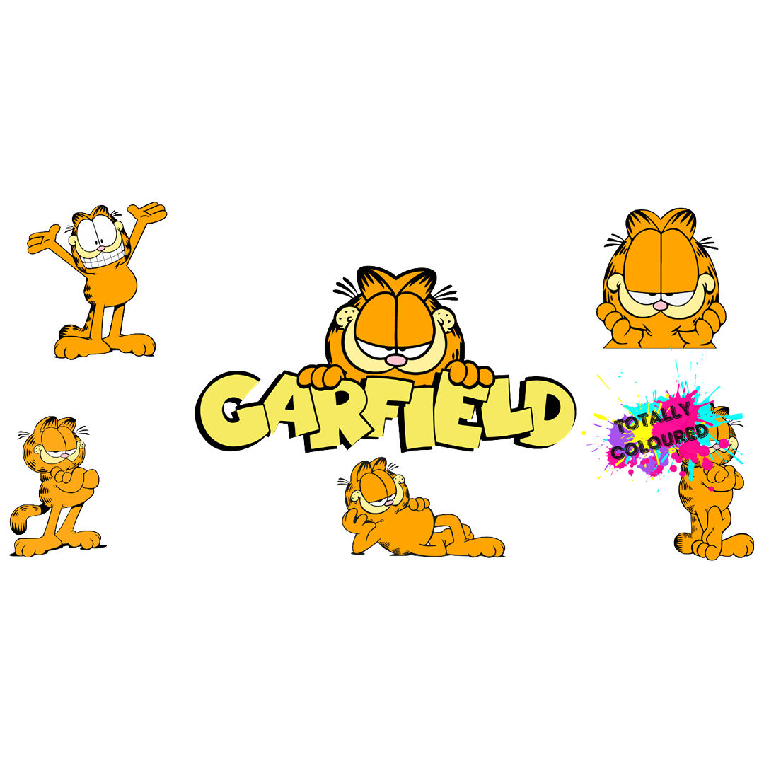 Garfield UV DTF wrap | Totally Coloured