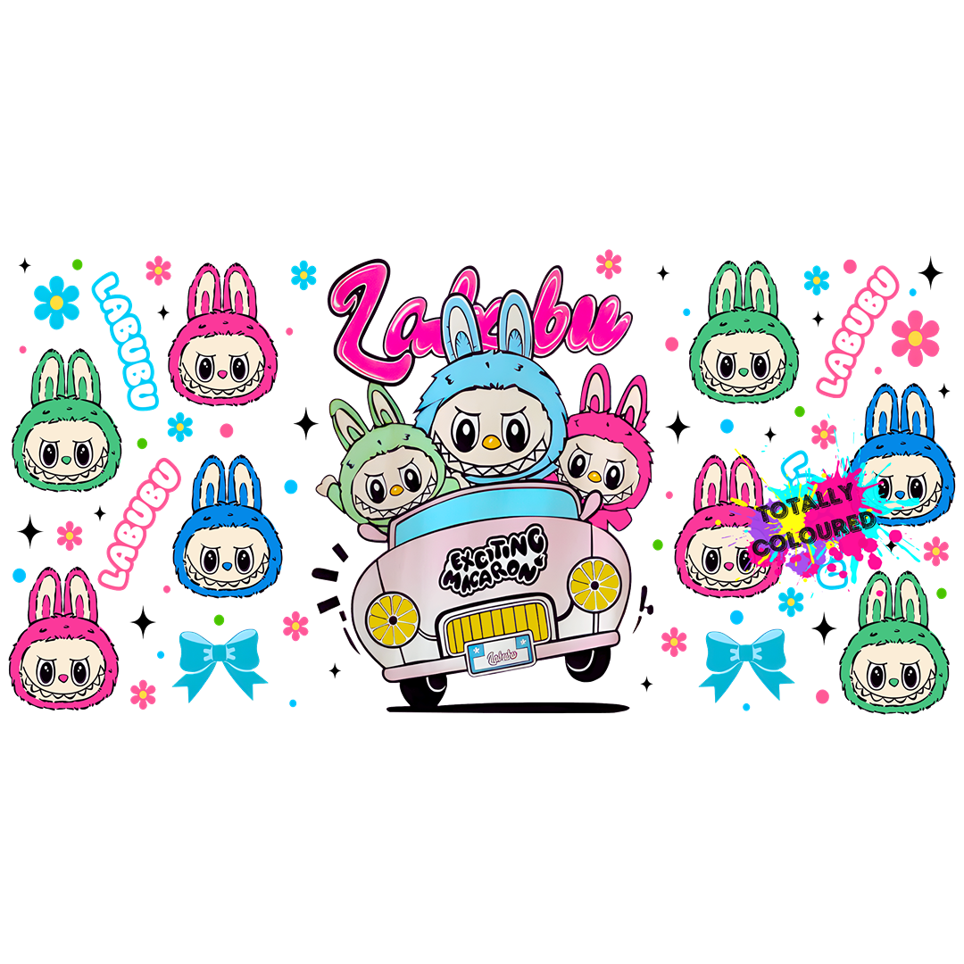 Labubu Car UV DTF wrap | Totally Coloured