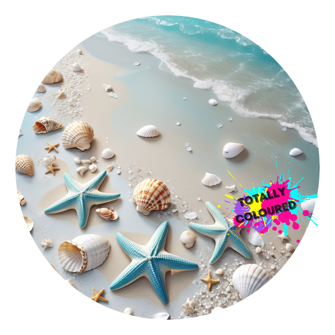 Starfish 2 Clock face | Totally Coloured