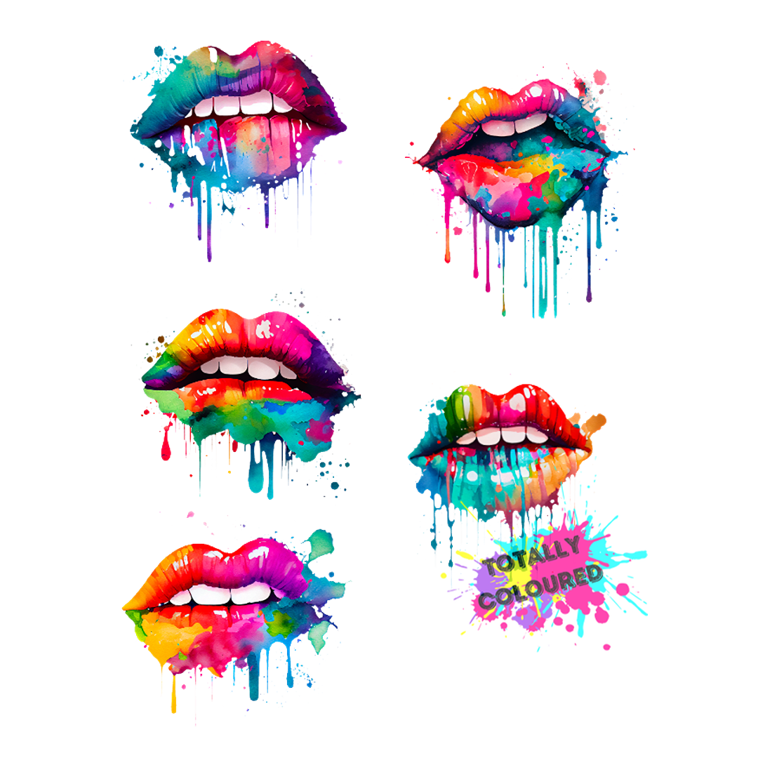 Rainbow lips | Totally Coloured