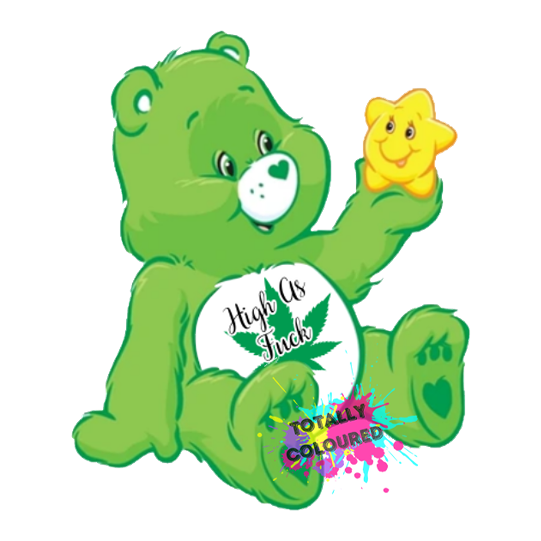 Swear Bear High As F Totally Coloured