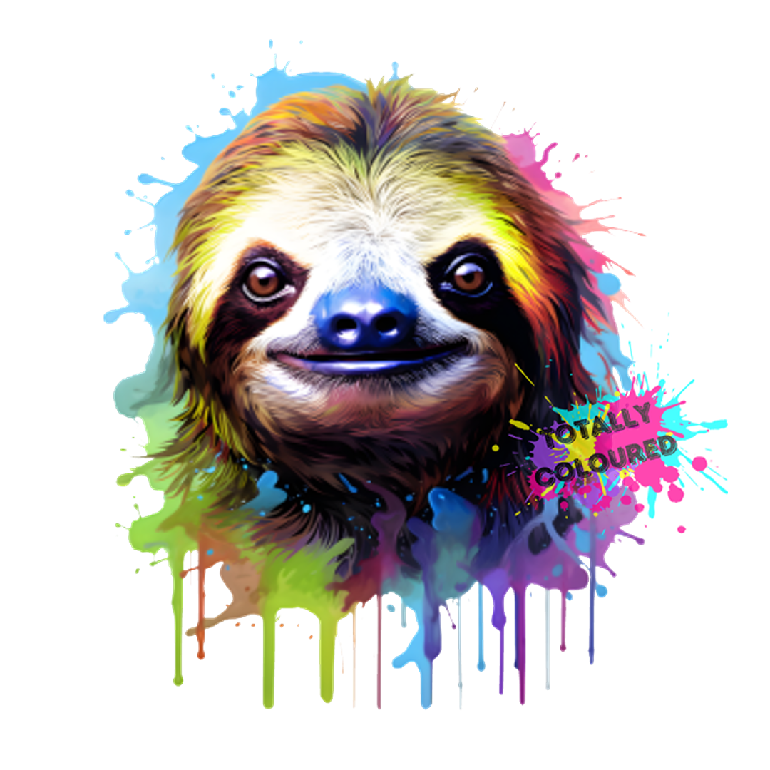 Painted Sloth | Totally Coloured