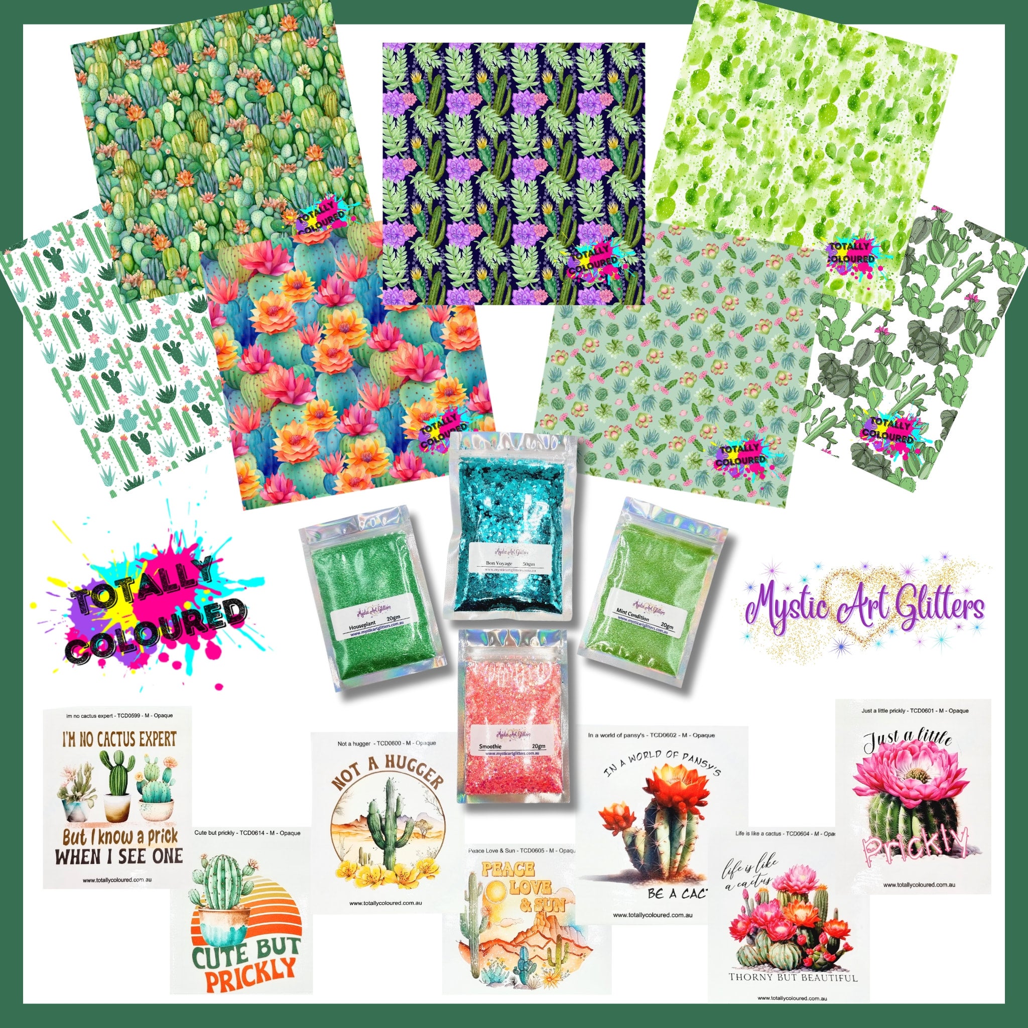 Cactus pack 2 | Totally Coloured