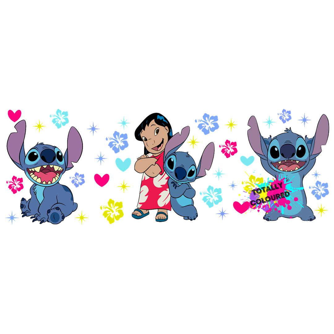 Stitch 01 UV DTF wrap | Totally Coloured