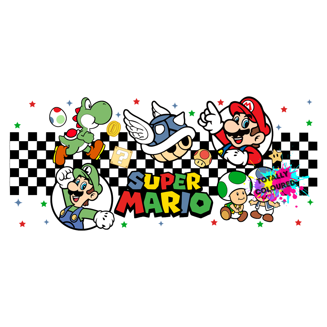 Super Mario 2 UV DTF wrap | Totally Coloured