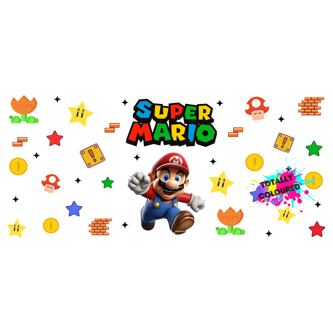 Super Mario UV DTF wrap | Totally Coloured