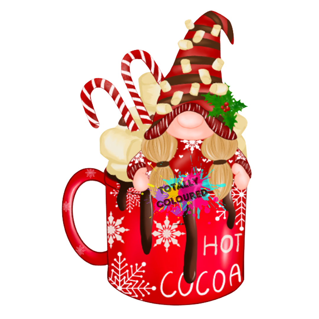 Hot cocoa gnome | Totally Coloured