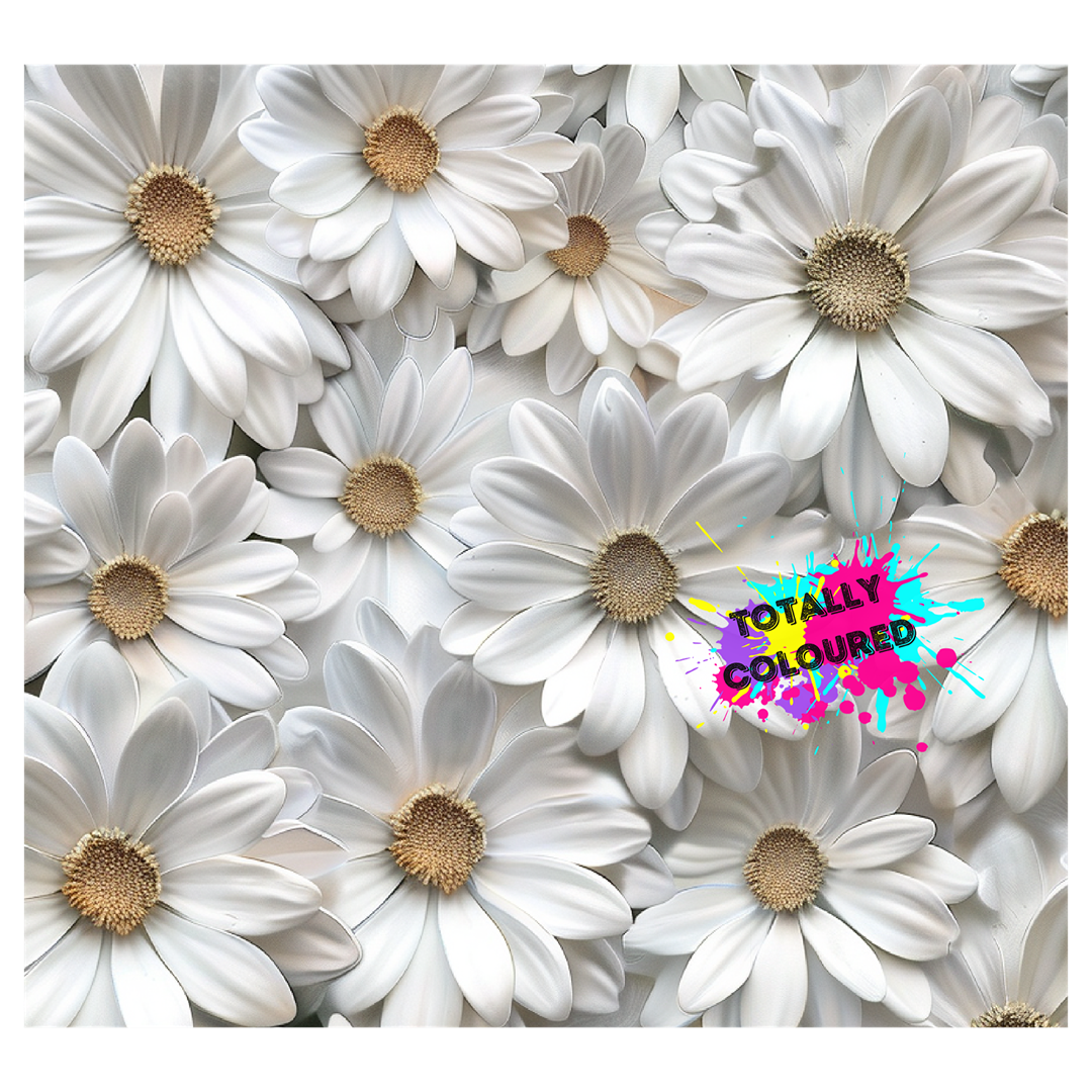 White daisy vinyl wrap | Totally Coloured
