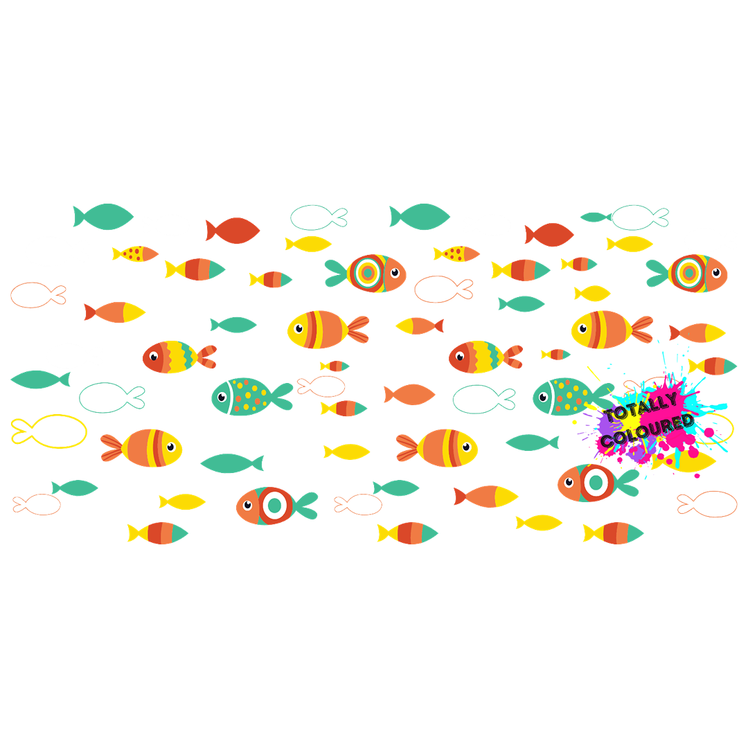 Fish UV DTF wrap | Totally Coloured