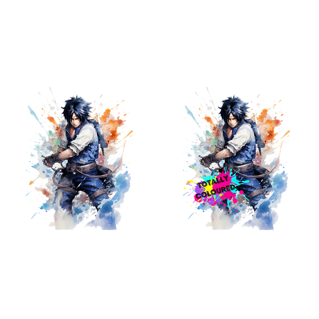 Naruto - Uchiha Sasuke UV DTF wrap | Totally Coloured