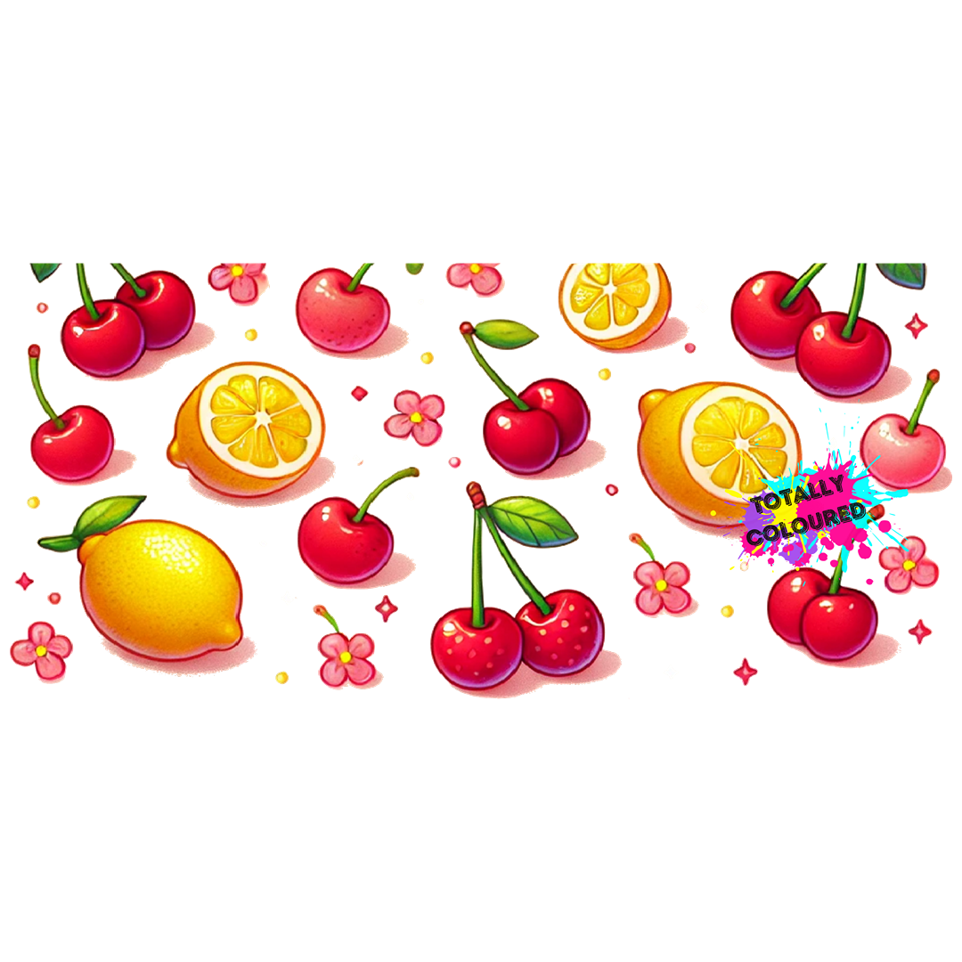 Cherry & Lemon UV DTF wrap | Totally Coloured