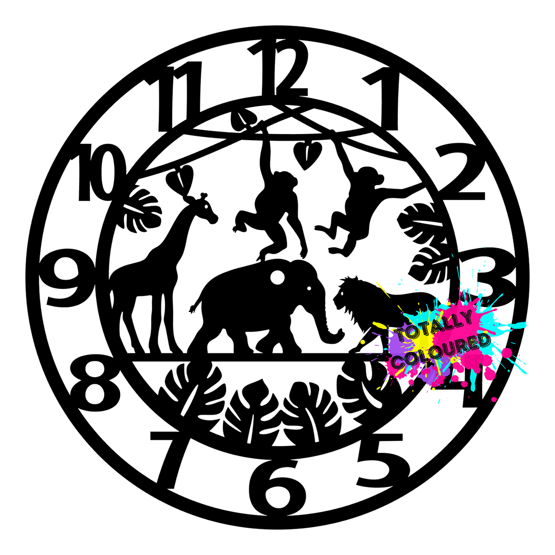 Safari Clock overlay | Totally Coloured