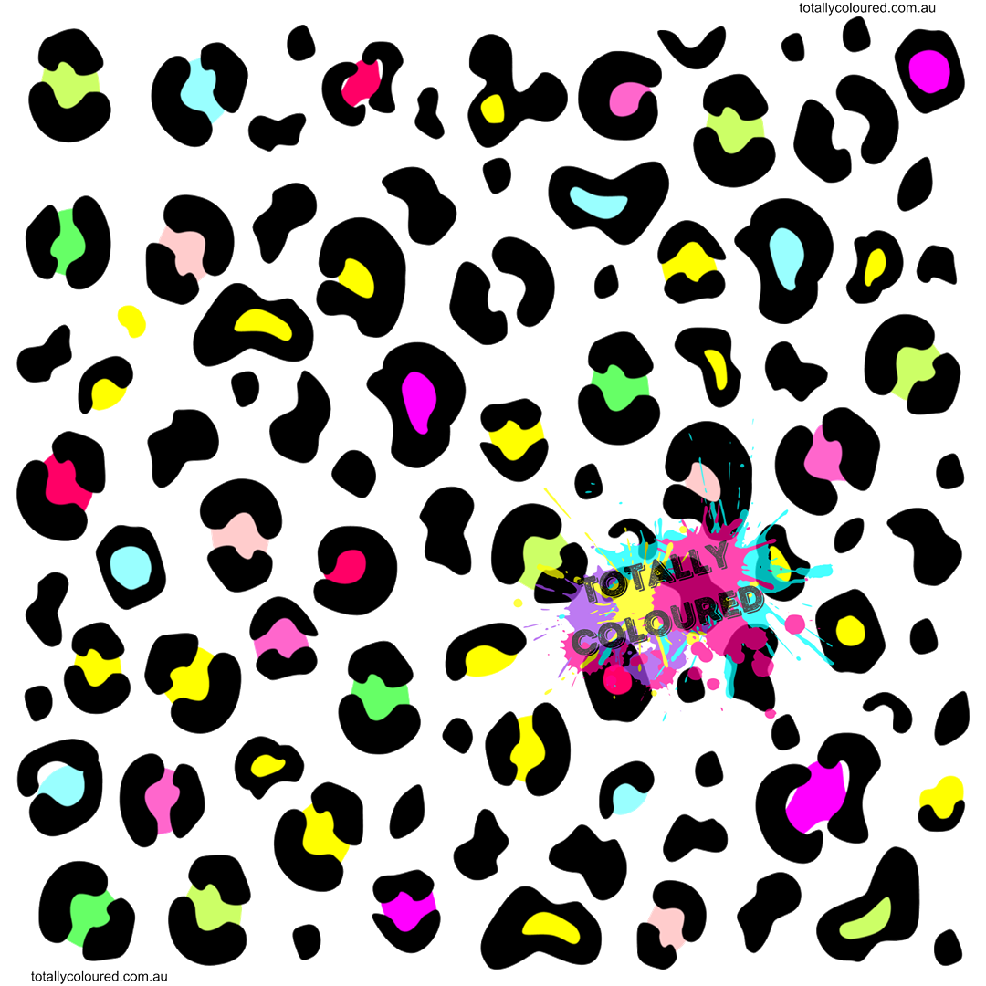 Coloured leopard print | Totally Coloured